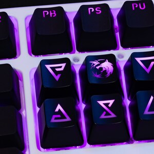 Witcher Keycap Set Custom Keycap Mechanical Keyboard Unique Gamer Gifts ...