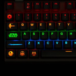Star Wars Keycap Set, Artisan Keycaps, Custom Keys for Cherry MX ...