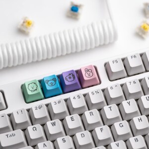 BT21 Character Keycaps | BTS Army | Custom Kawaii Keycaps | Gamer Gifts ...