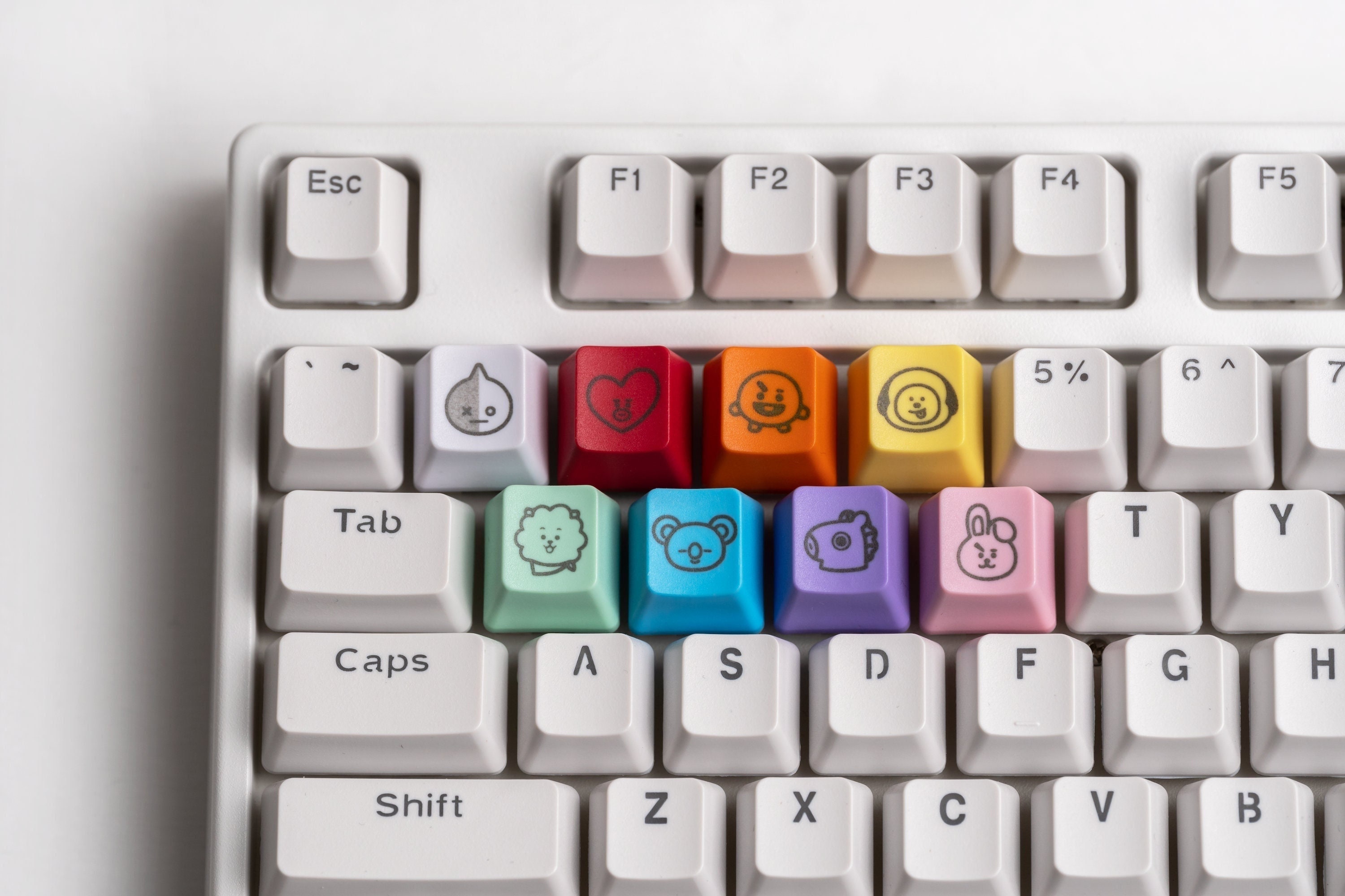 BT21 Character Keycaps BTS Army Custom Kawaii Keycaps - Etsy