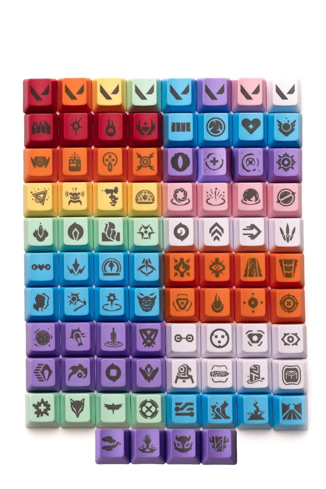 Valorant Agent Ability Keycap Set, Artisan Keycaps, Custom Keys for ...