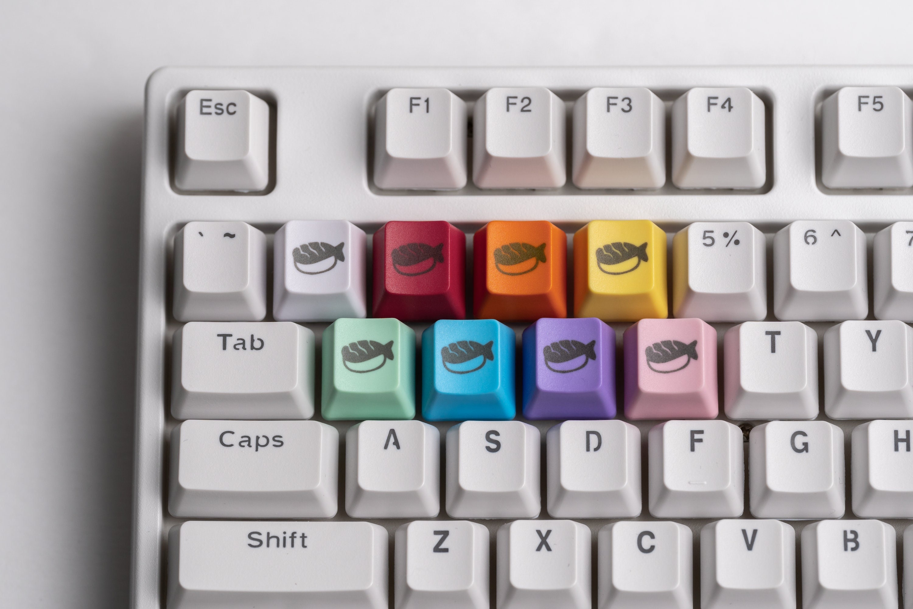 Sushi/sashimi Keycap Custom Keycaps for Mechanical Keyboard | Etsy