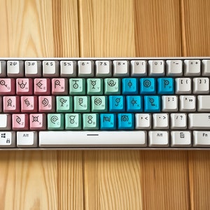 Unown Keycap Set Pokemon Keycaps Custom Keycaps Gifts for Gamers Gifts ...
