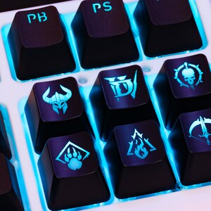 Diablo 4 Keycap Set Custom Keycap Mechanical Keyboard Unique Gamer ...