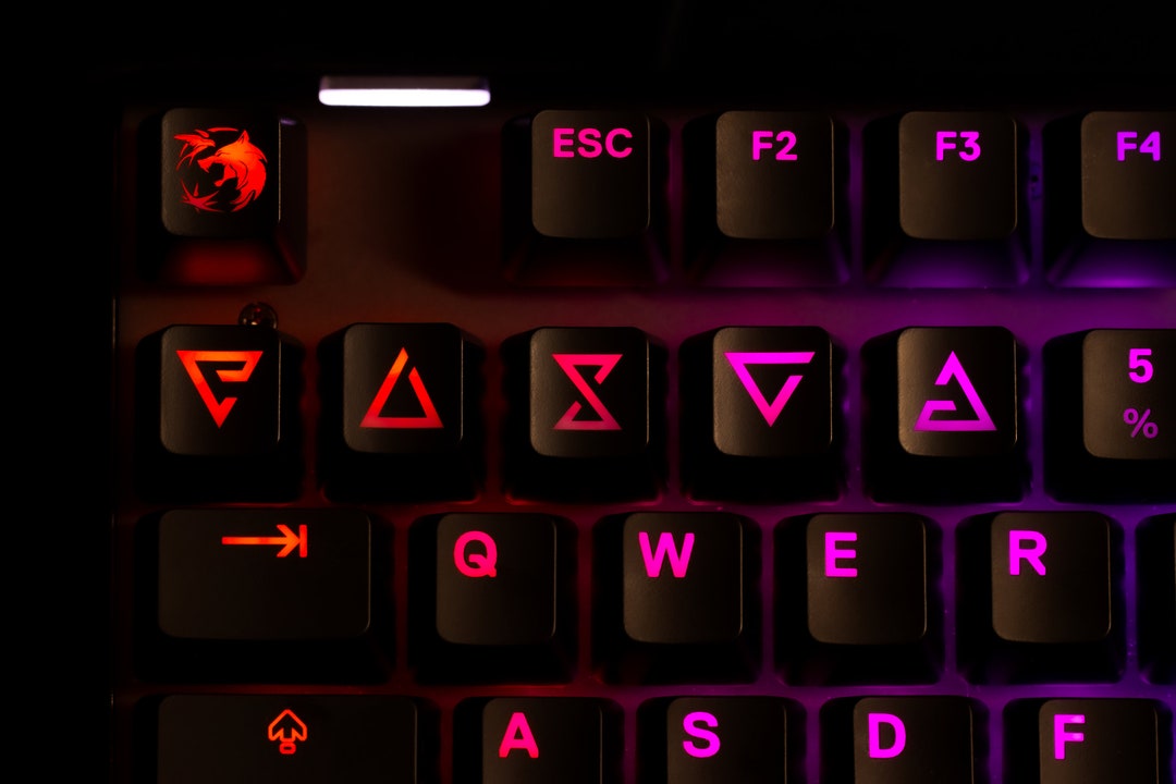 Witcher Keycap Set | Custom Keycap | Mechanical Keyboard | Unique Gamer ...