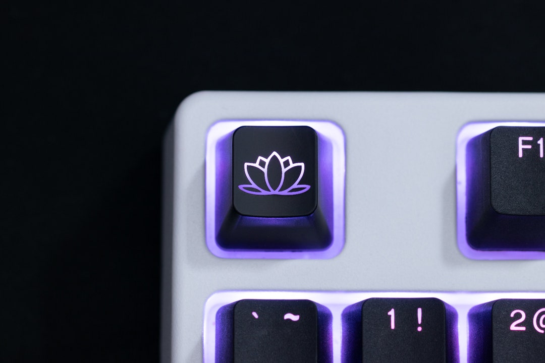 Chinese Lotus Flower Keycap | Custom Keycaps for Mechanical Keyboard ...