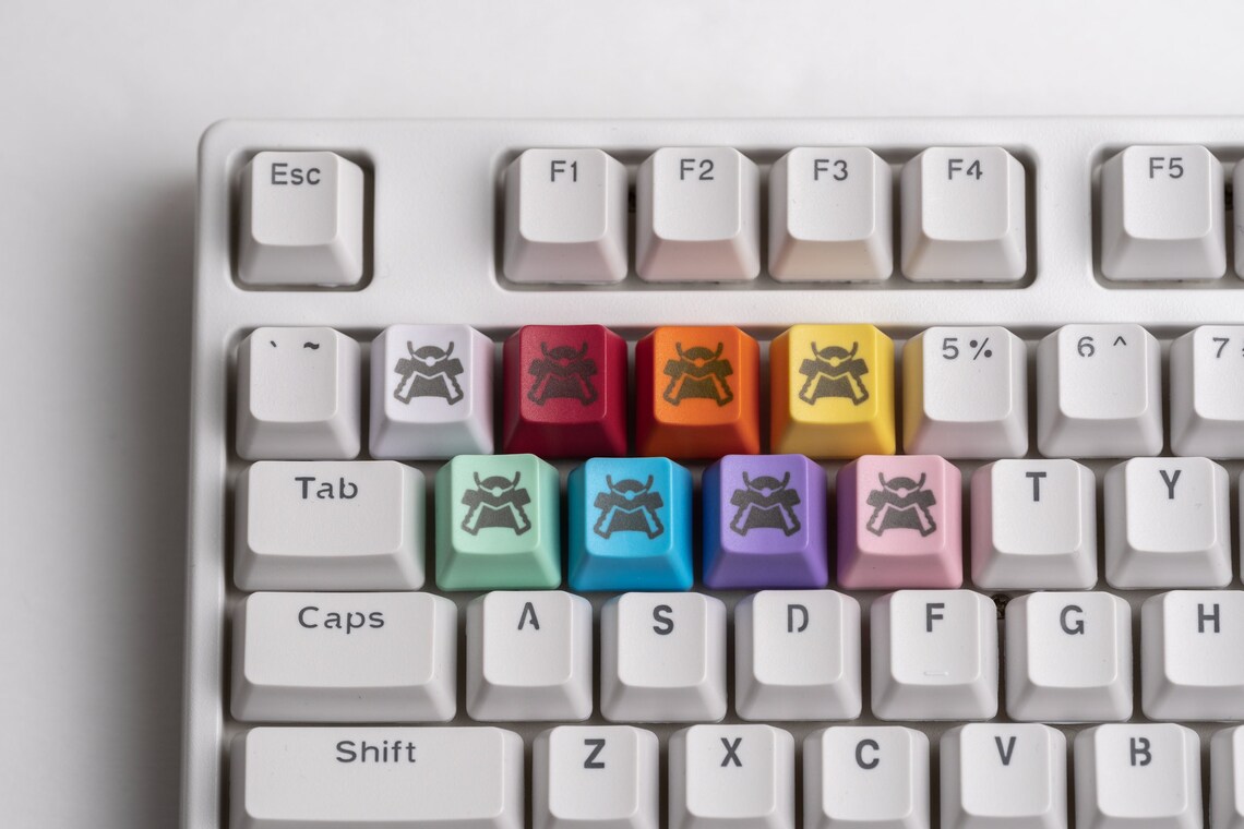 Samurai Helmet Custom Keycaps for Mechanical Keyboard - Etsy