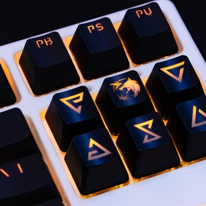 Witcher Keycap Set Custom Keycap Mechanical Keyboard Unique Gamer Gifts ...