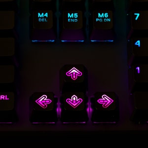 DDR Arrow Keycap Set, Artisan Keycaps, Custom Keys for Cherry MX ...