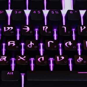 FFXIV Keycap Set Eorzean Alphabet Custom Keycap Mechanical Keyboard ...