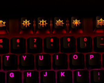 Baldur's Gate Spells Keycap Set, Backlit, Set of 4 - Etsy