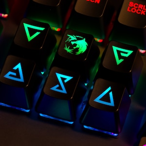 Witcher Keycap Set | Custom Keycap | Mechanical Keyboard | Unique Gamer ...