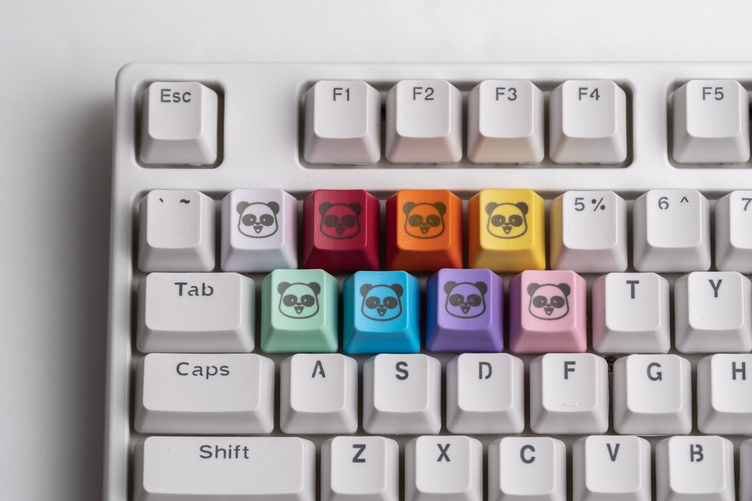 Panda Keycap | Custom Keycaps for Mechanical Keyboard | Cherry MX Stem ...