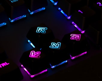 Cherry Arrow Set Keycap Handmade Keycap Resin Keycap - Etsy