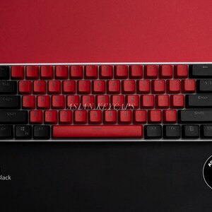 Red & Black Keycap Set 104 Pc W/ Free Custom Keycap Backlit - Etsy
