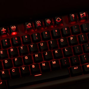 FFXIV "the Twelve" Keycap Set, Artisan Keycaps, Custom Keys for Cherry ...
