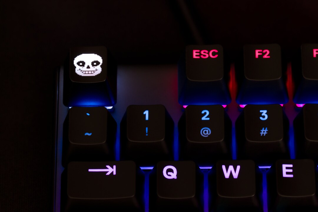 Undertale Sans Keycap Custom Keycaps Mechanical Keyboard Unique Gamer ...