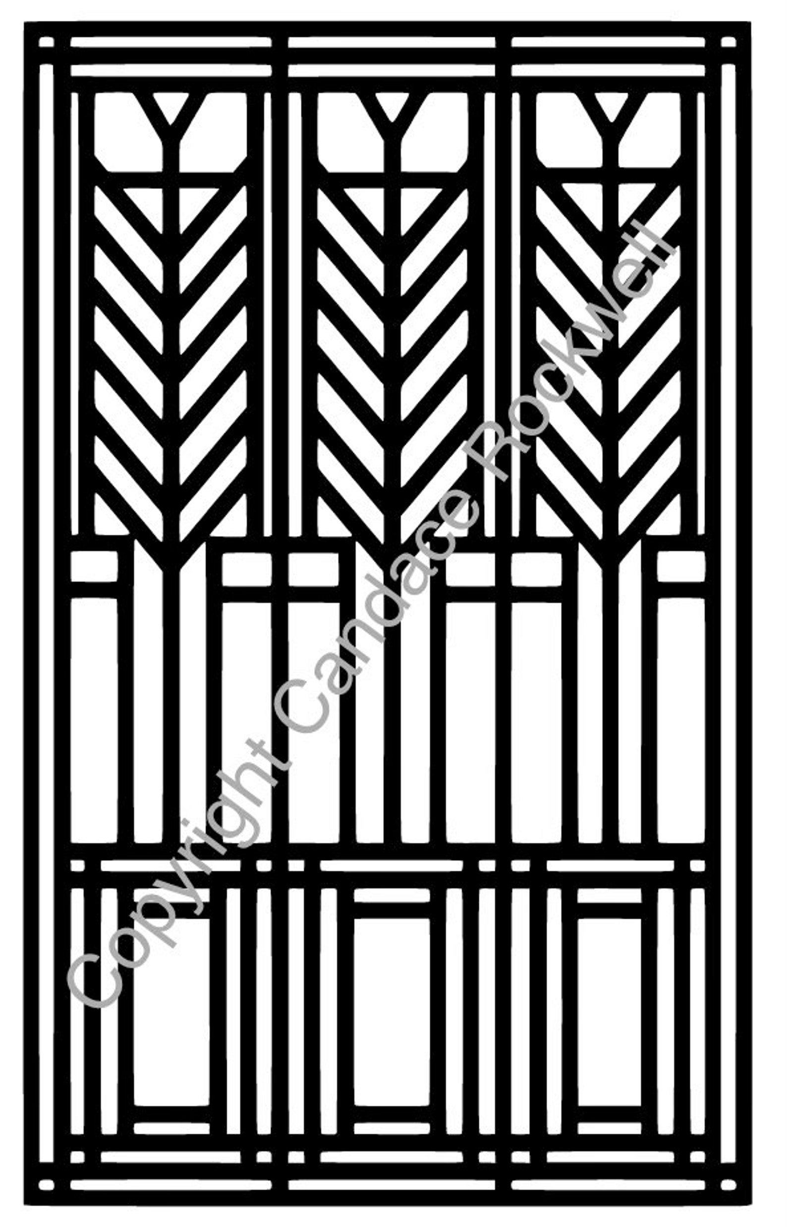 Frank Lloyd Wright Tree of Life Inspired SVG - Etsy