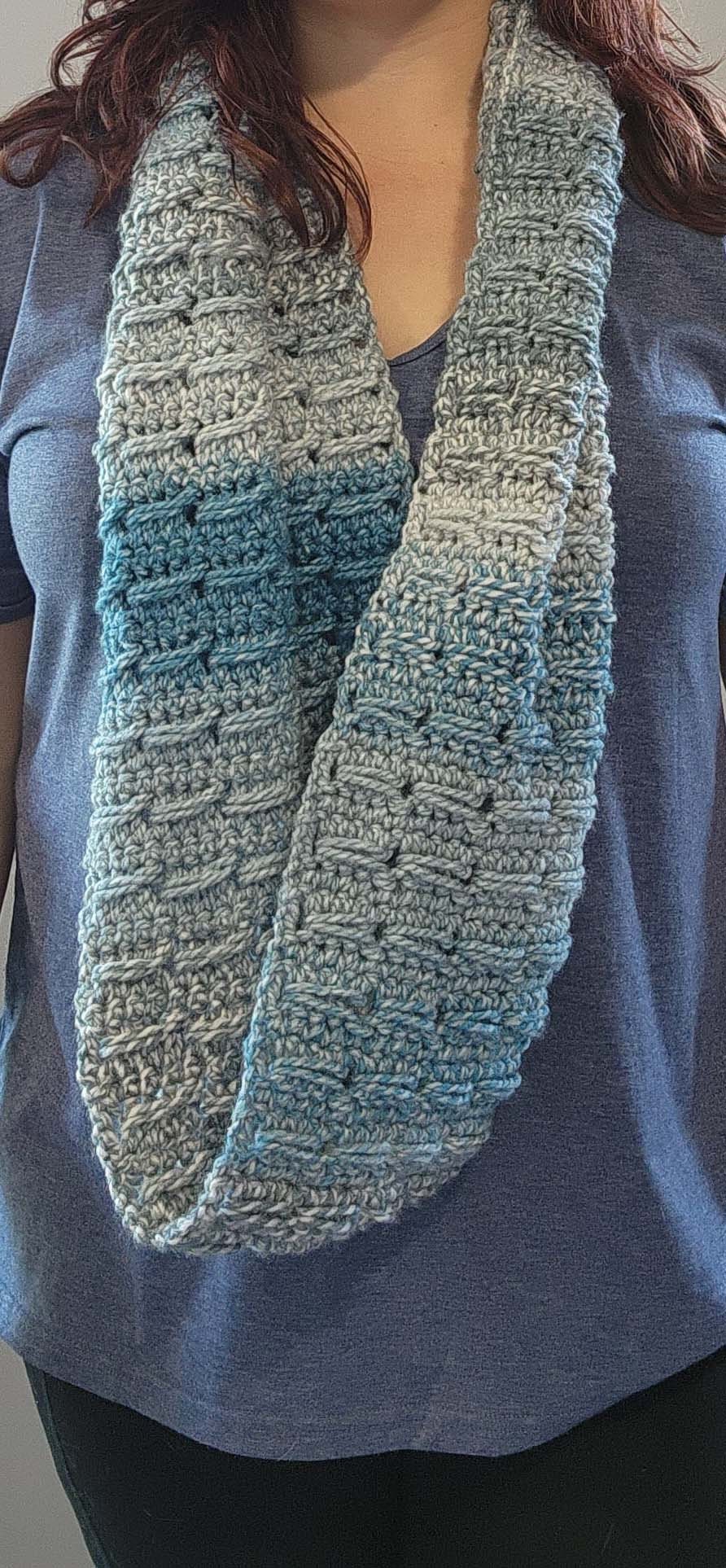 Double Cross Infinity Scarf Crochet Pattern, PDF Pattern, Circle Scarf ...