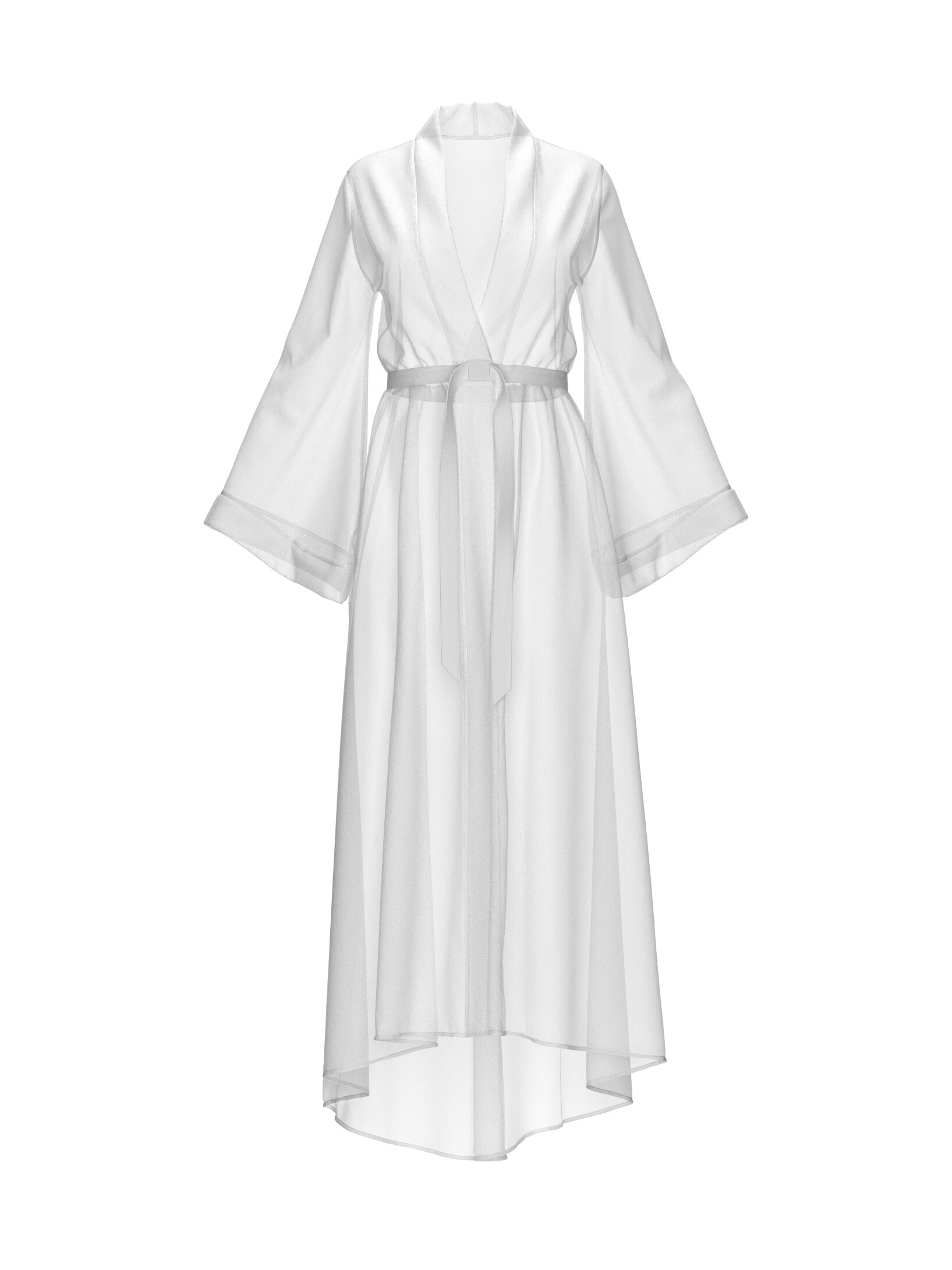 Boudoir Transparent Maxi Robe Robes for Women Sheer Chiffon Robes - Etsy