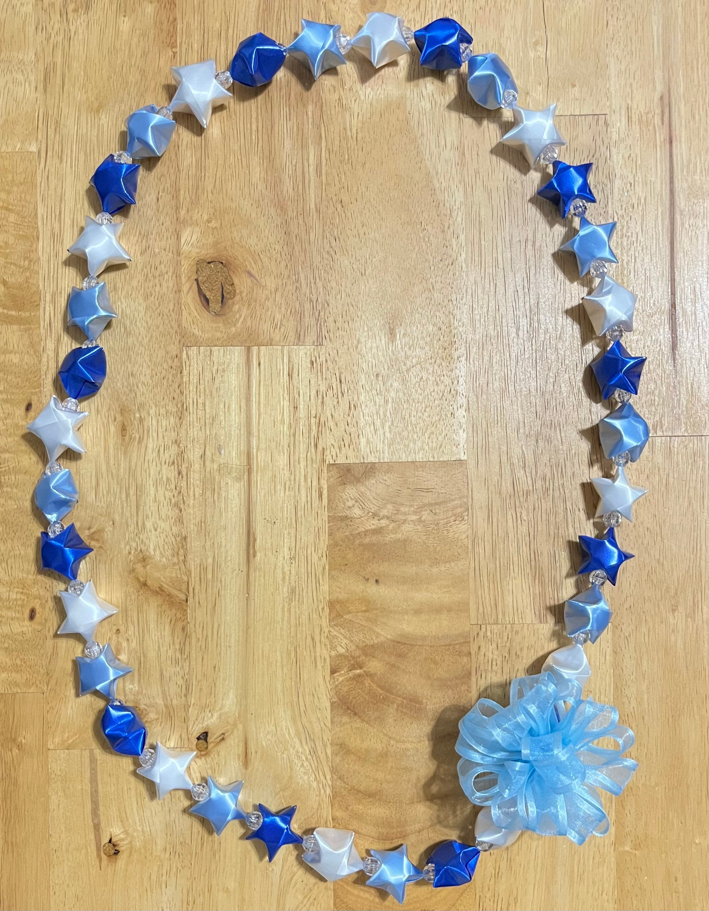 Graduation Lei Big Origami Star Lei Custom Colors - Etsy
