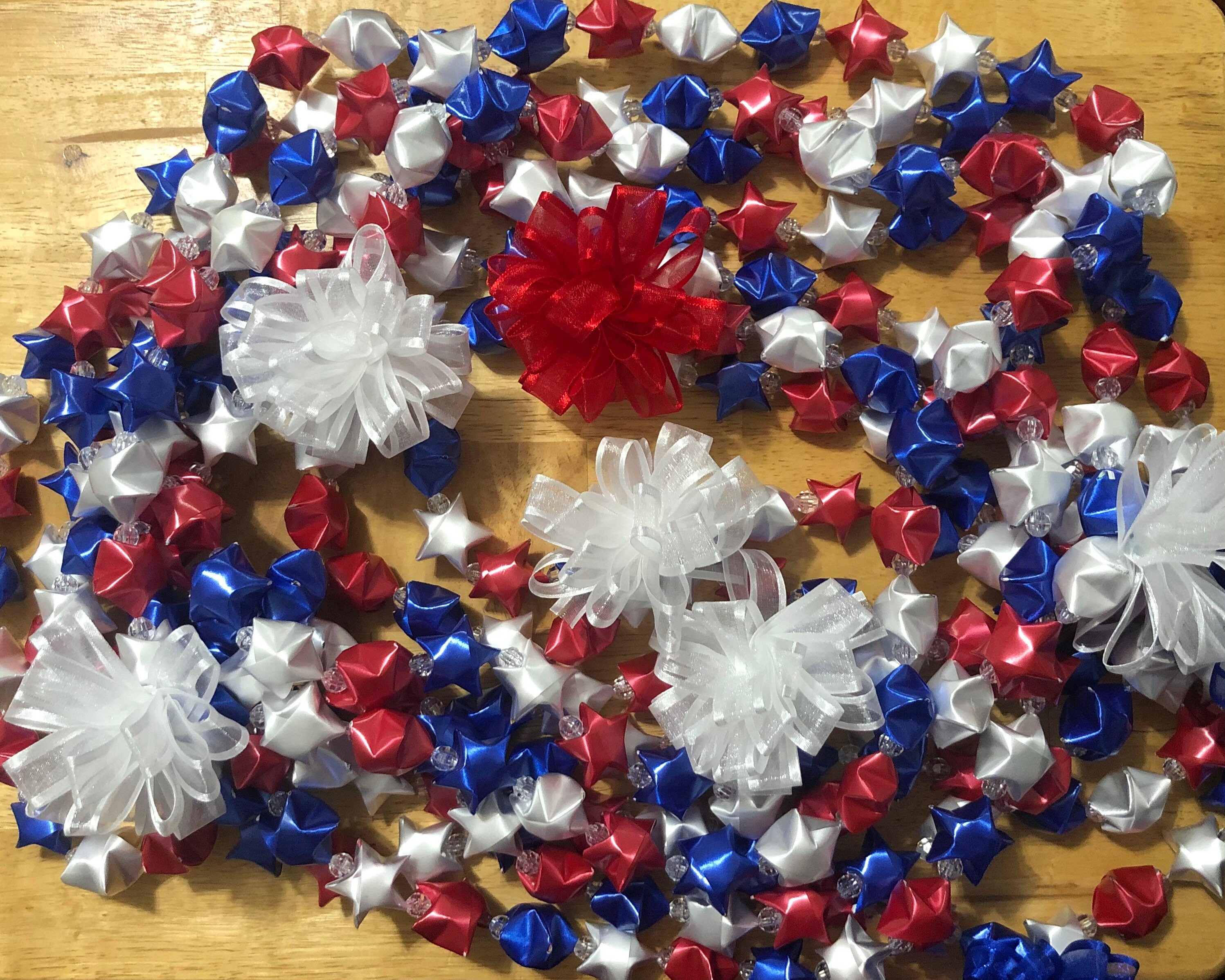 Graduation Lei Big Origami Star Lei Custom Colors - Etsy