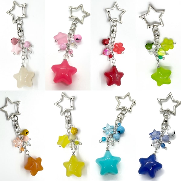 Star Keychain - Etsy