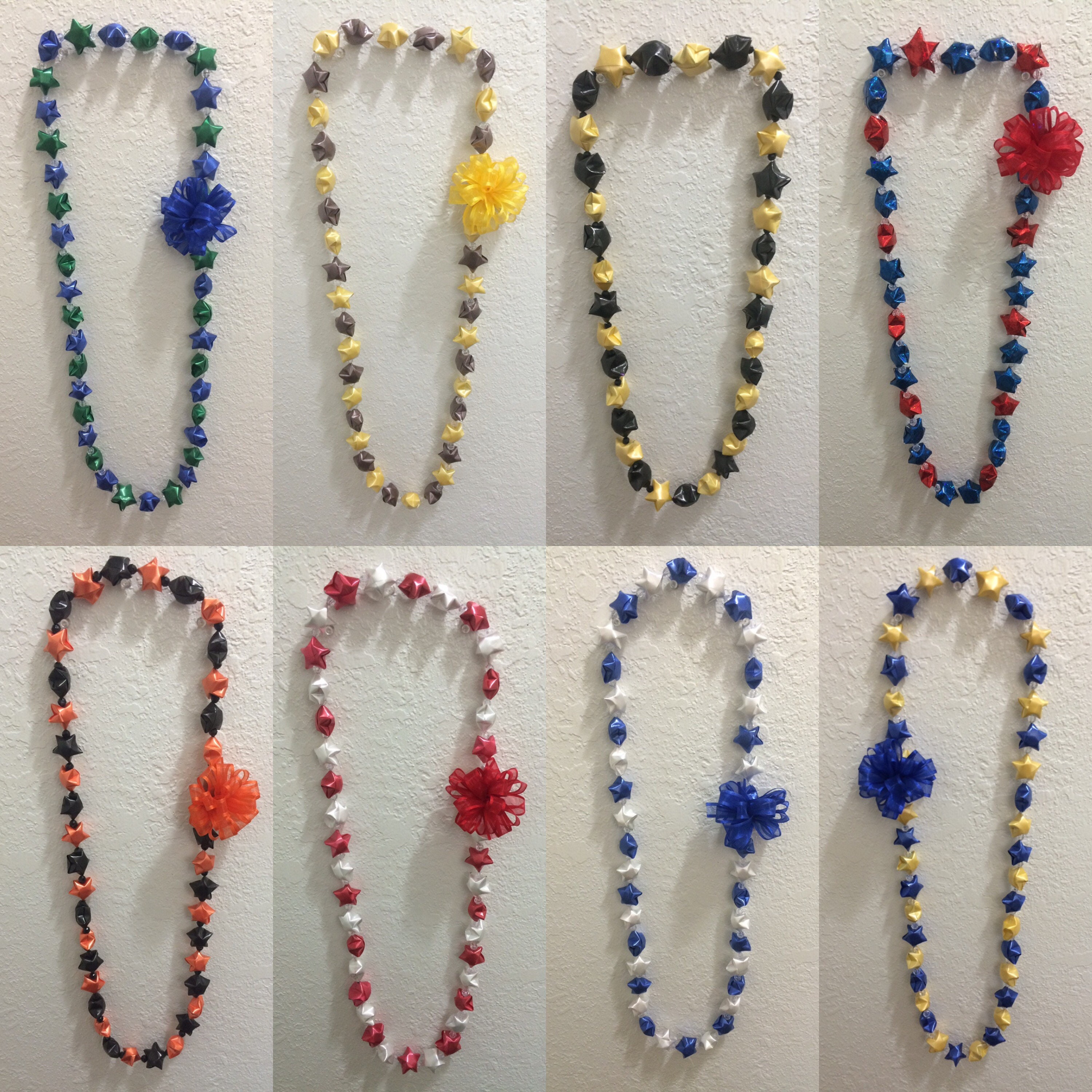 Graduation Lei Big Origami Star Lei Custom Colors - Etsy