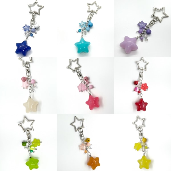 Star Keychain - Etsy