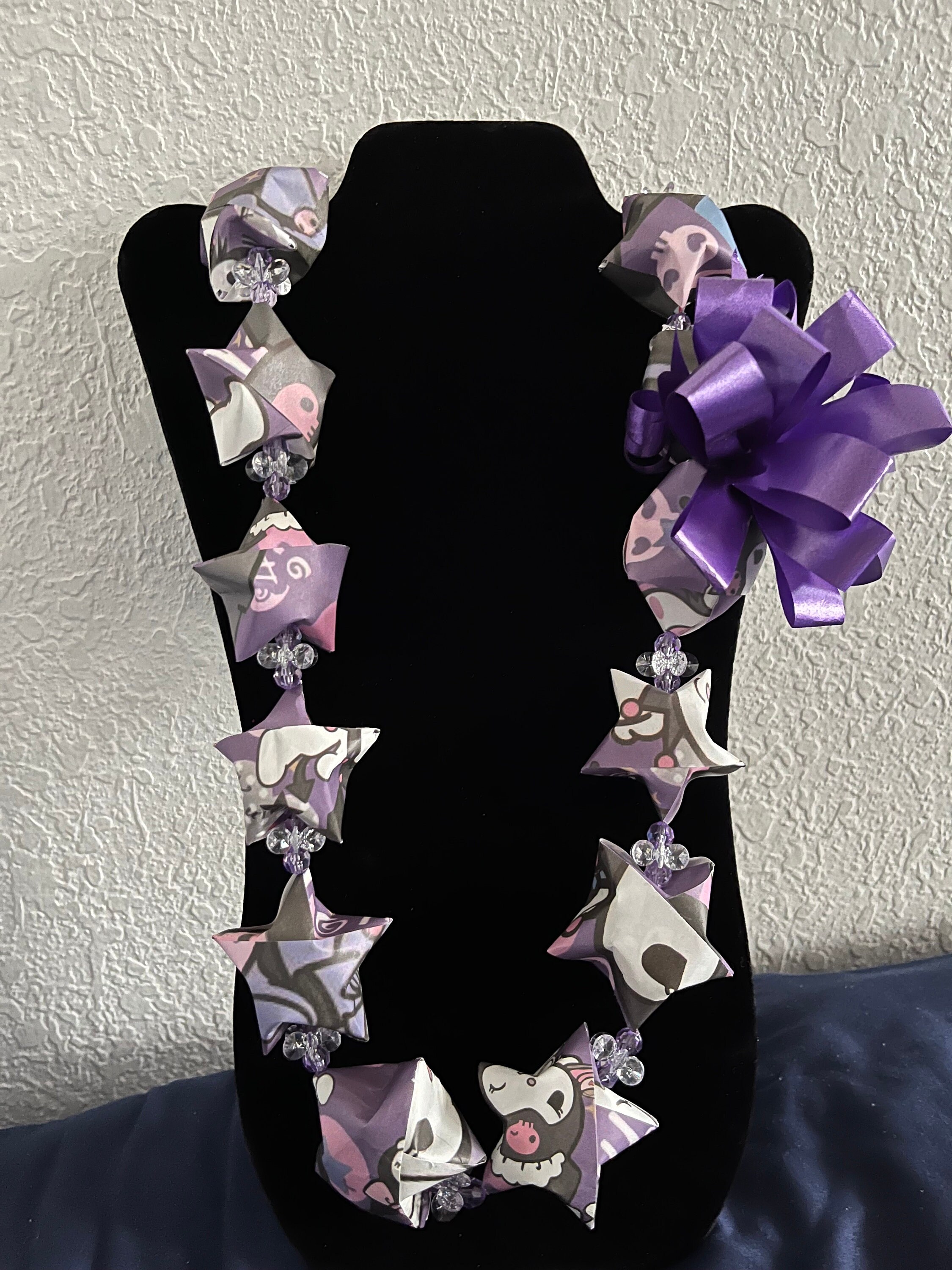 Purple Kuromi Sanrio Graduation Lei With Sunburst Beads - Star Lei - Etsy