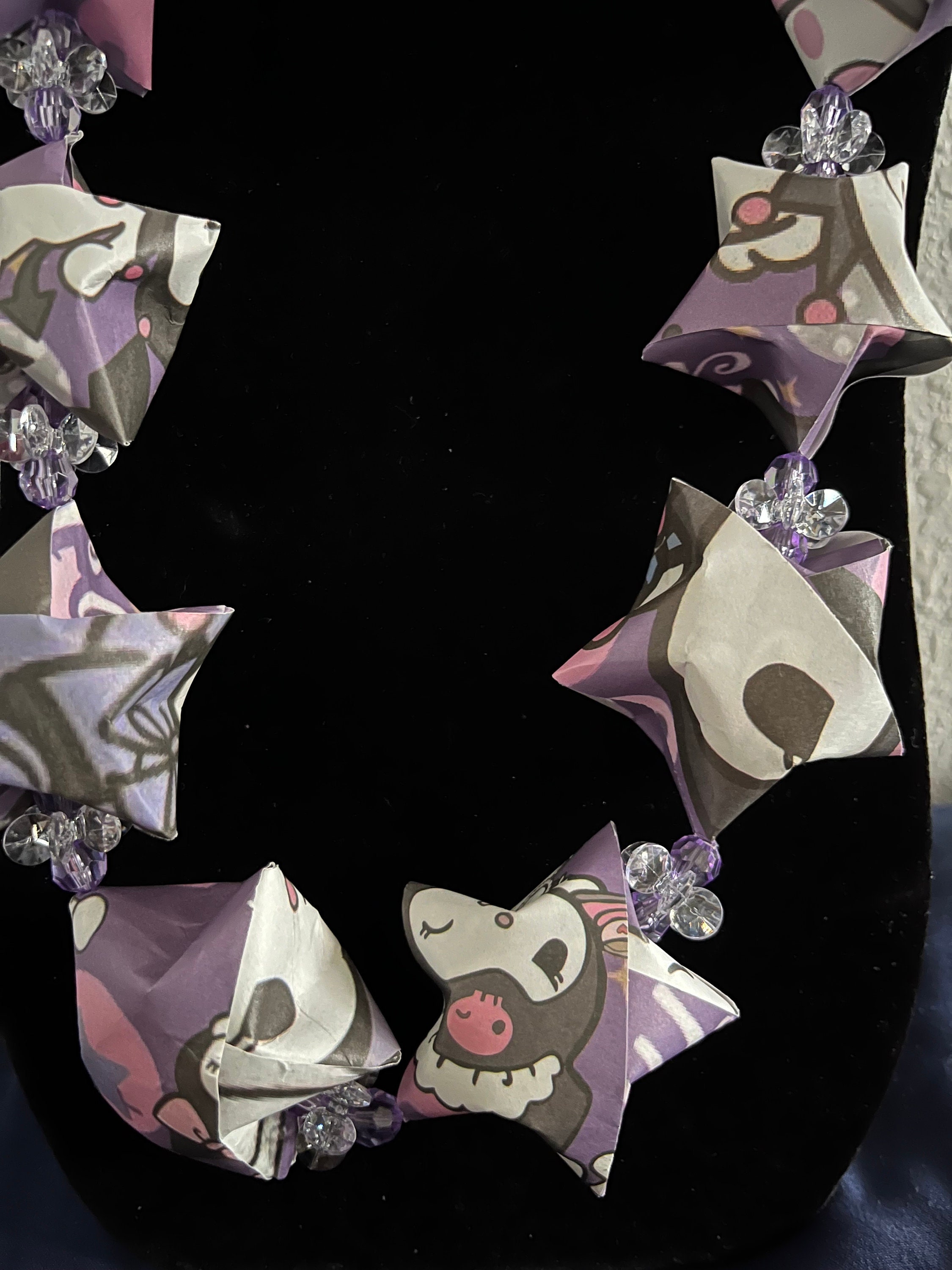 Purple Kuromi Sanrio Graduation Lei With Sunburst Beads - Star Lei - Etsy