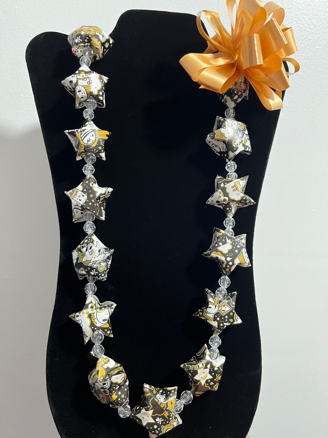 Black Gold Tokidoki Origami Star Lei for Graduation, Birthday - Etsy