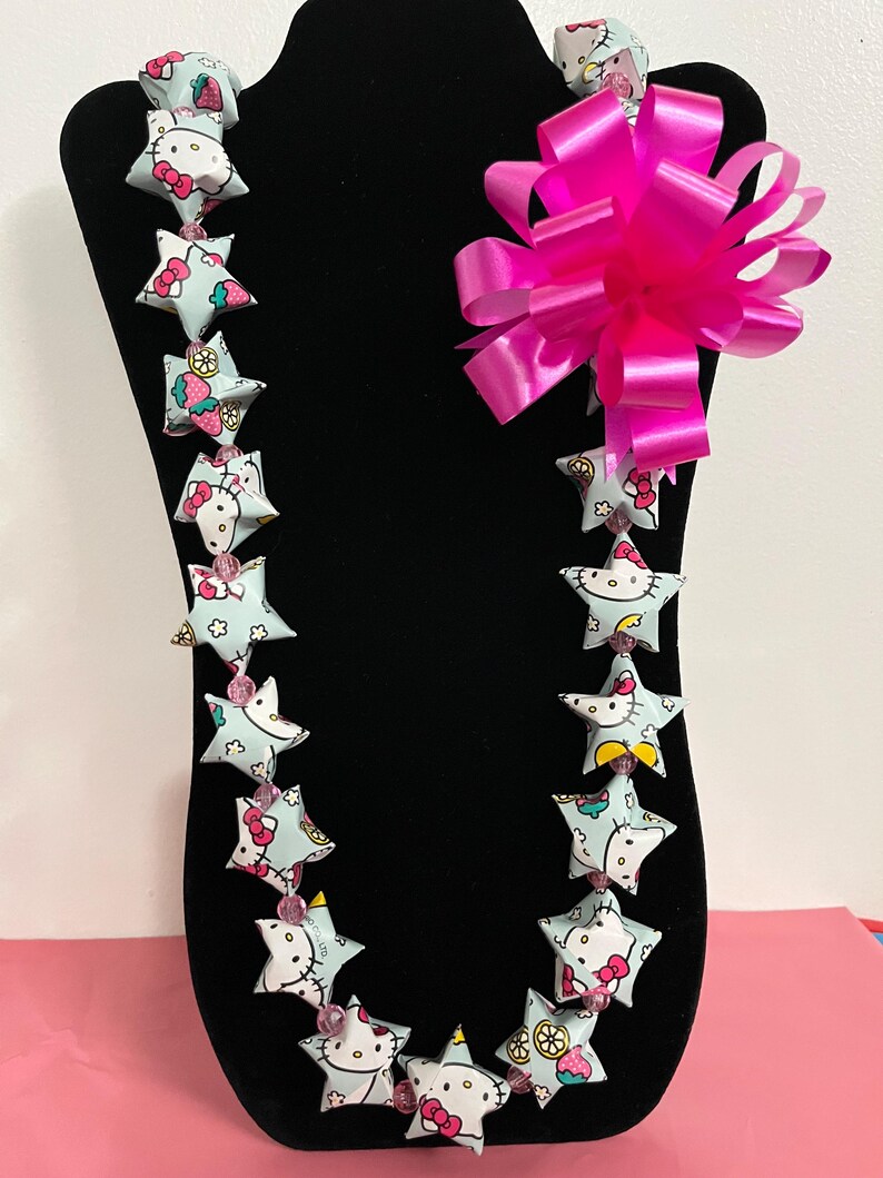 Mint Blue Hello Kitty Graduation Lei - Star Lei - Etsy