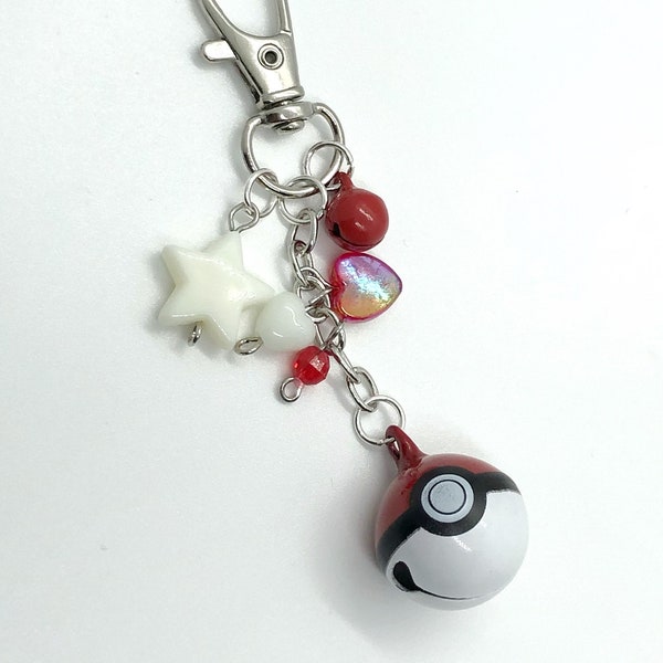 Pokeball Keychain - Etsy