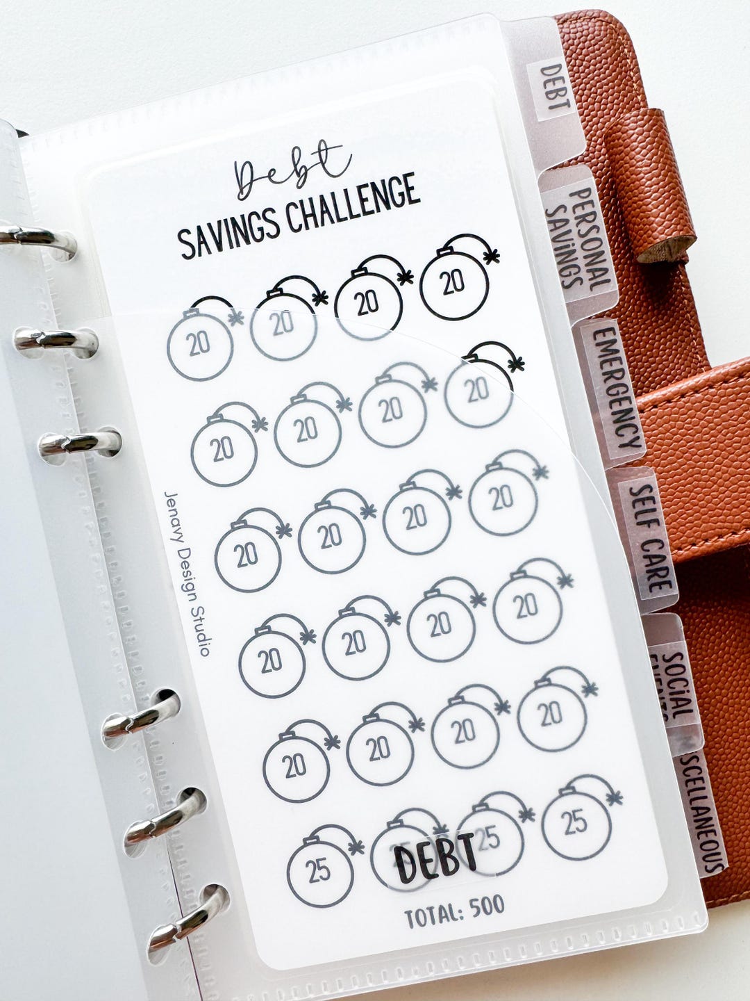 Essential Sinking Funds Savings Challenge Binder | A6 Personal ...