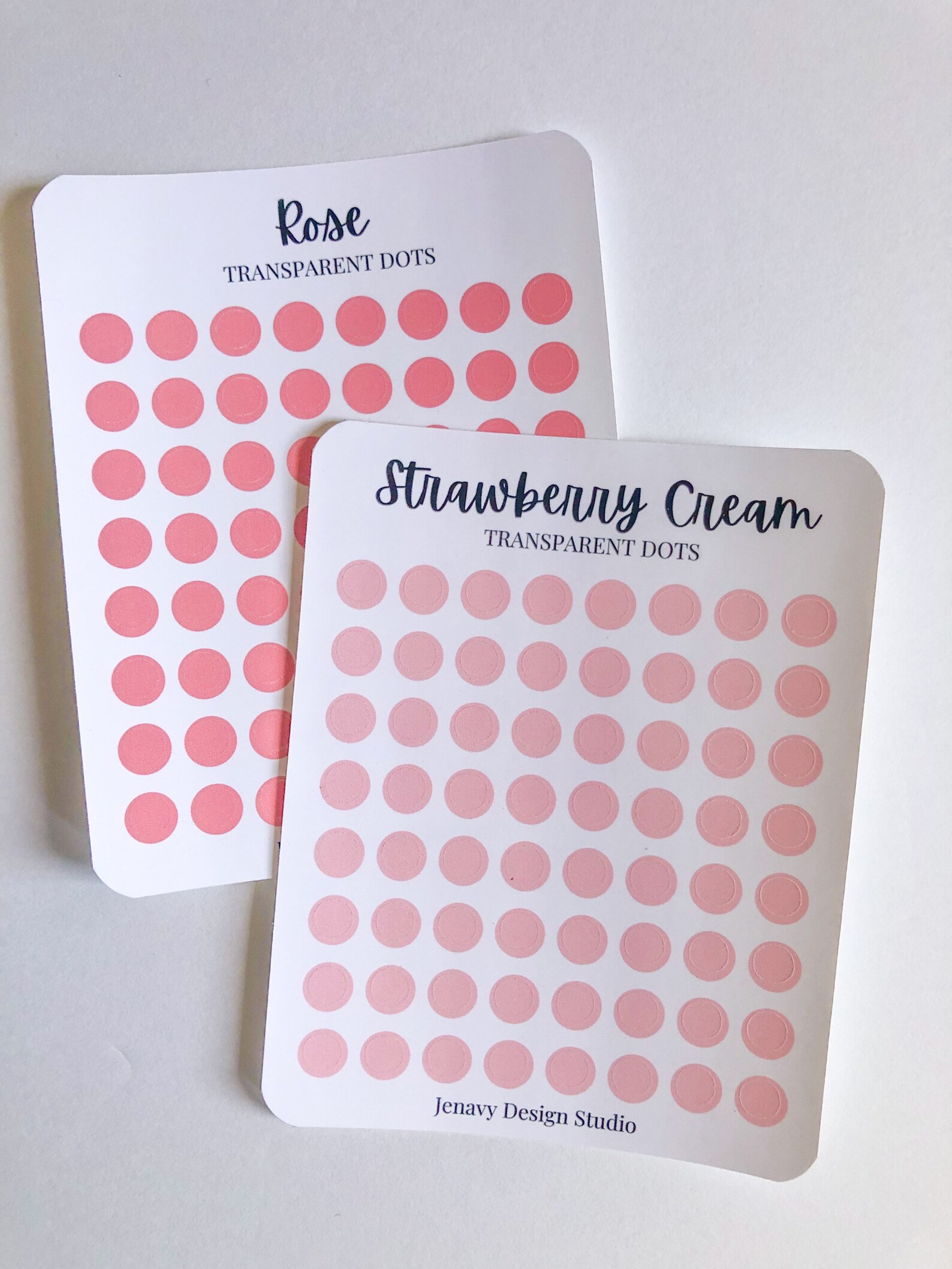 Mini Semi Transparent Dot Stickers | Multi Color Sticker Sheet ...