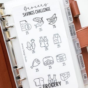 Essential Sinking Funds Savings Challenge Binder | A6 Personal ...