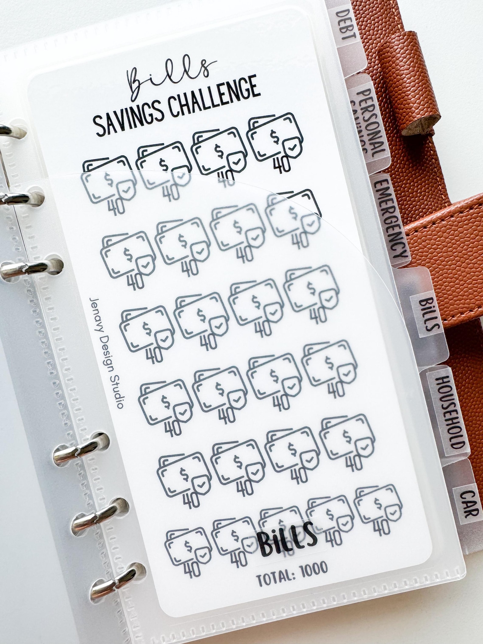 Essential Sinking Funds Savings Challenge Binder | A6 Personal ...