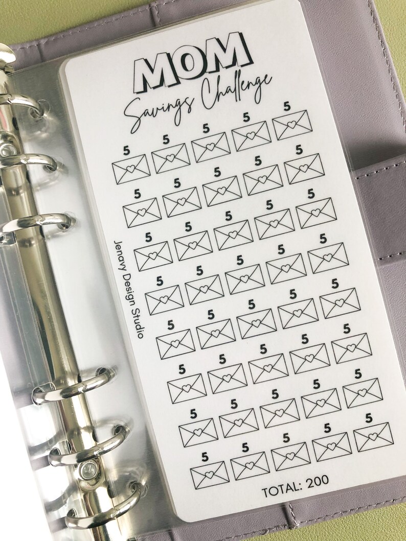 40 Envelope Family Savings Challenge Dashboard Divider - Etsy