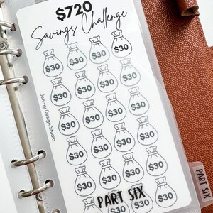 Moneybag Savings Challenge Binder Can Be Use for Month Ahead, Emergency ...