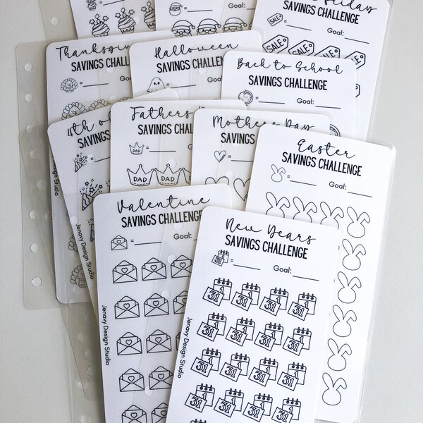 Savings Challenge Bundle - Etsy