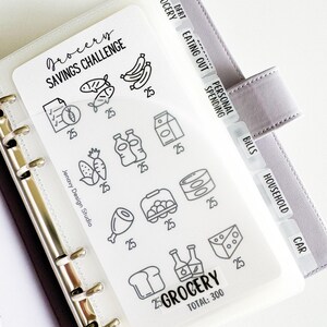 Essential Sinking Funds Savings Challenge Binder A6 Personal Laminated ...