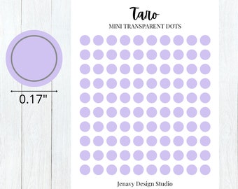Transparent Color Dot Stickers - Etsy