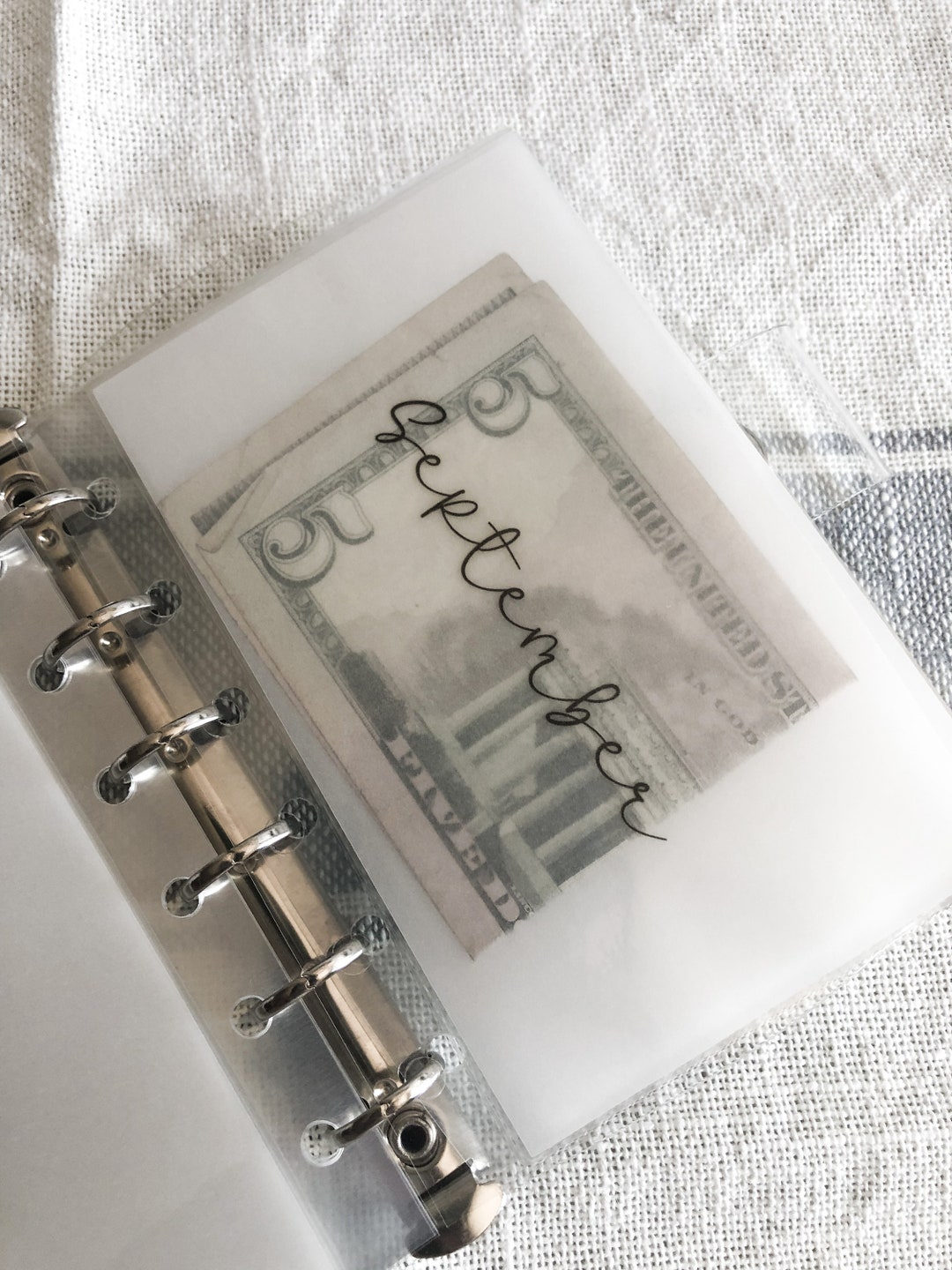 Set of 12 A7 Monthly Frosted Cash Envelope Money Wallet - Etsy