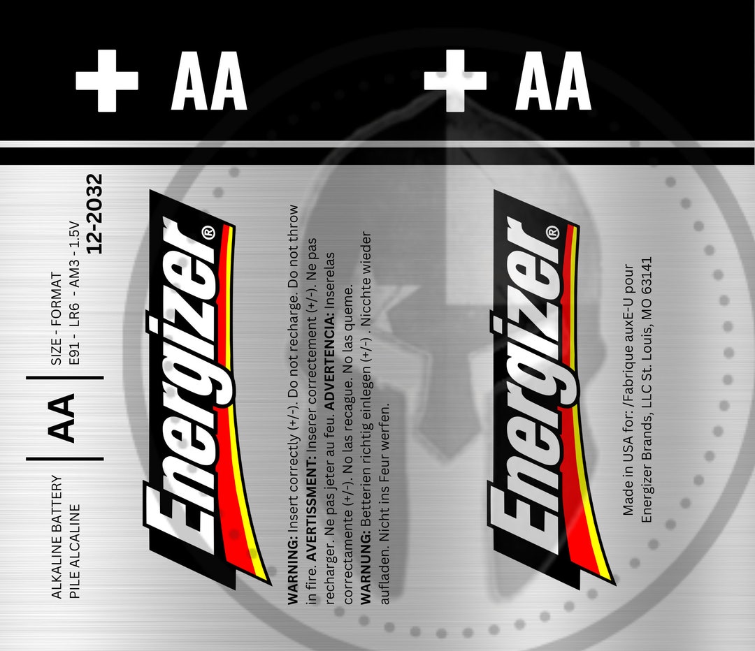20oz Energizer Battery Tumbler Wrap DIGITAL PNG to Sublimate - Etsy