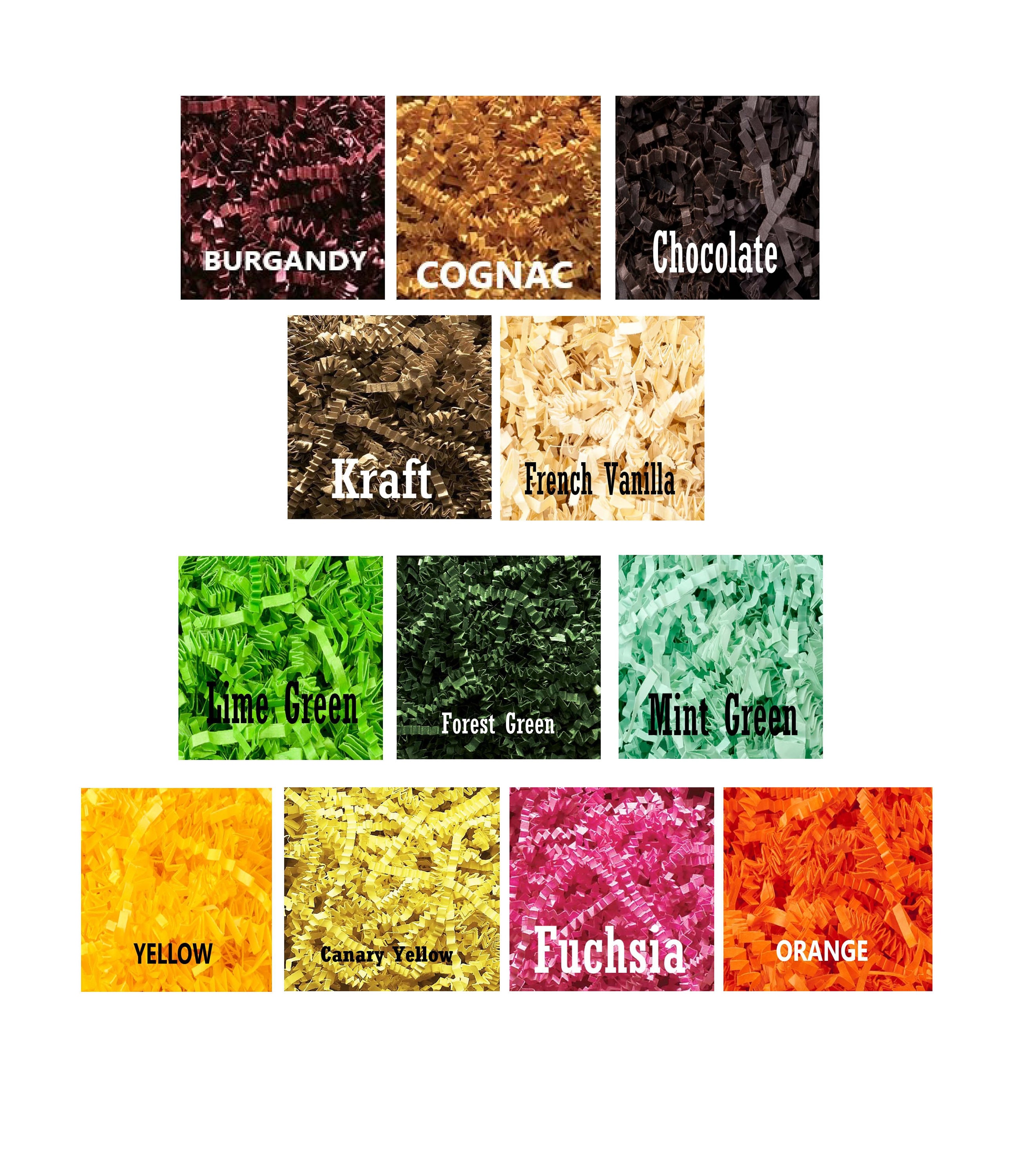 Crinkle Cut Shredded Paper 1/4lb 4 Oz. Pakappeal Sold by GC - Etsy