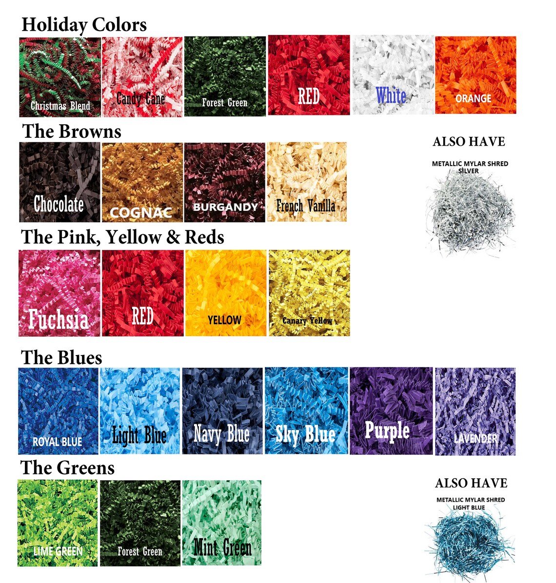 Crinkle Cut Shredded Paper 1/4lb 4 Oz. Pakappeal Sold by GC - Etsy