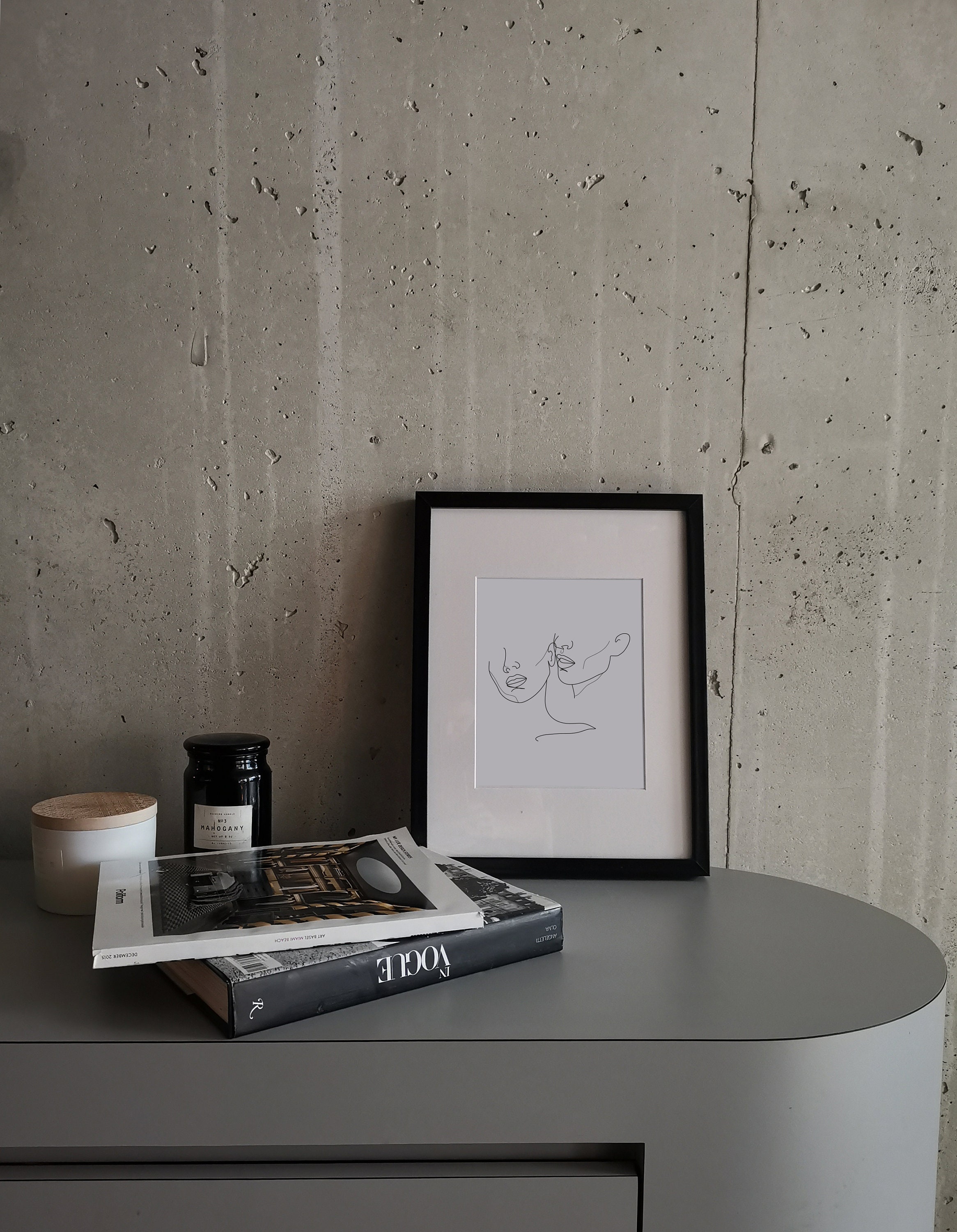 Line Art Print, Sensual Couple, Love, Minimalist Art, Modern, Home Wall ...