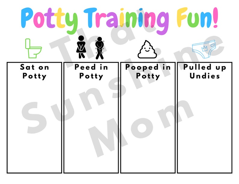 Tabla de entrenamiento para ir al baño - Etsy México