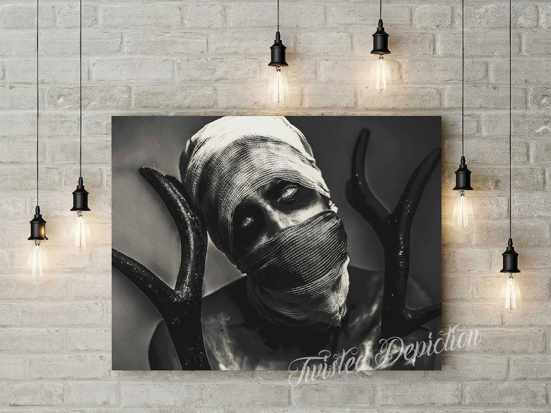 EVIL FIEND, Dark Art, Gothic Art, Creepy Horror Art. Framed Fine Art ...